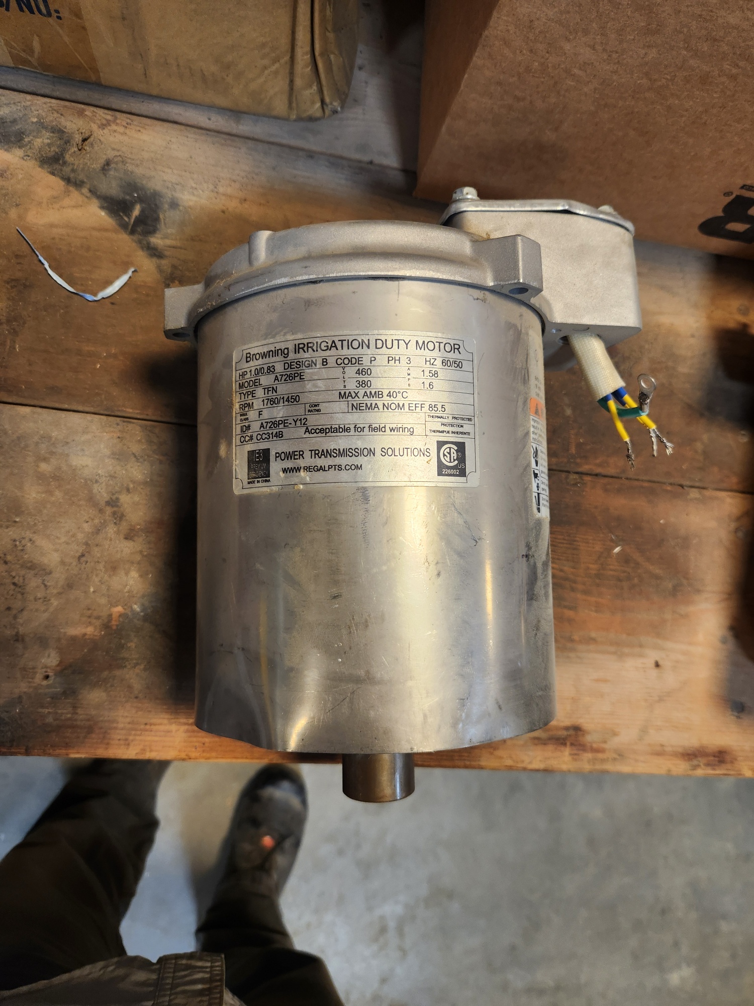 Center Pivot 1 HP Center Drive Motor | Direct Pivot Parts