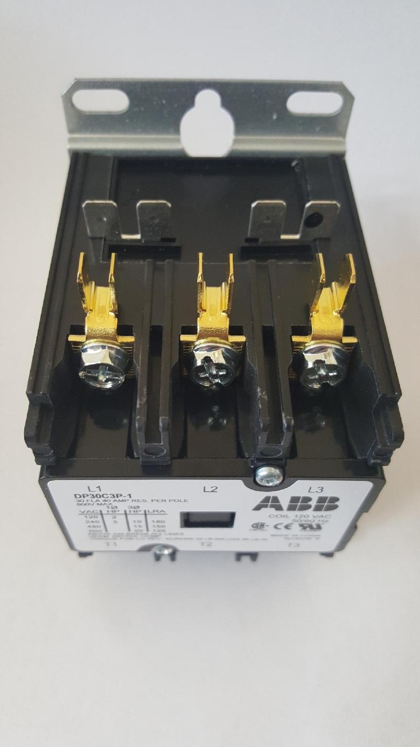 ABB Definite Purpose Contactor 30 Amp 3-Pole 120V