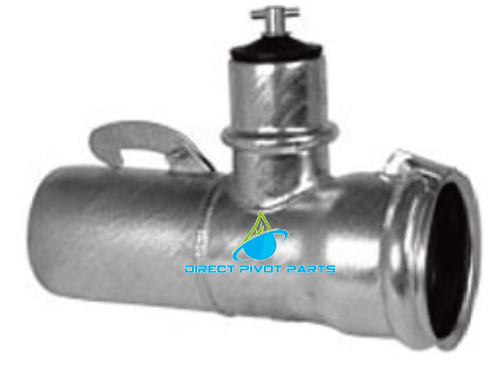 4" X 3" In Line Steel Round Backed Valve TEE